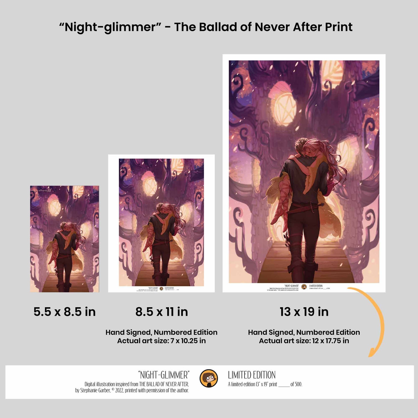 Night-glimmer - Officially Licensed The Ballad of Never After Print ...